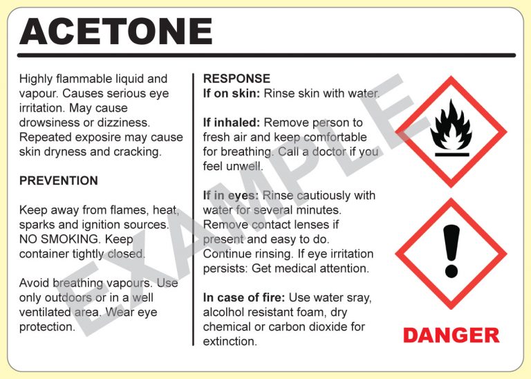Chemical Warning Labels – Chemical Labels UK